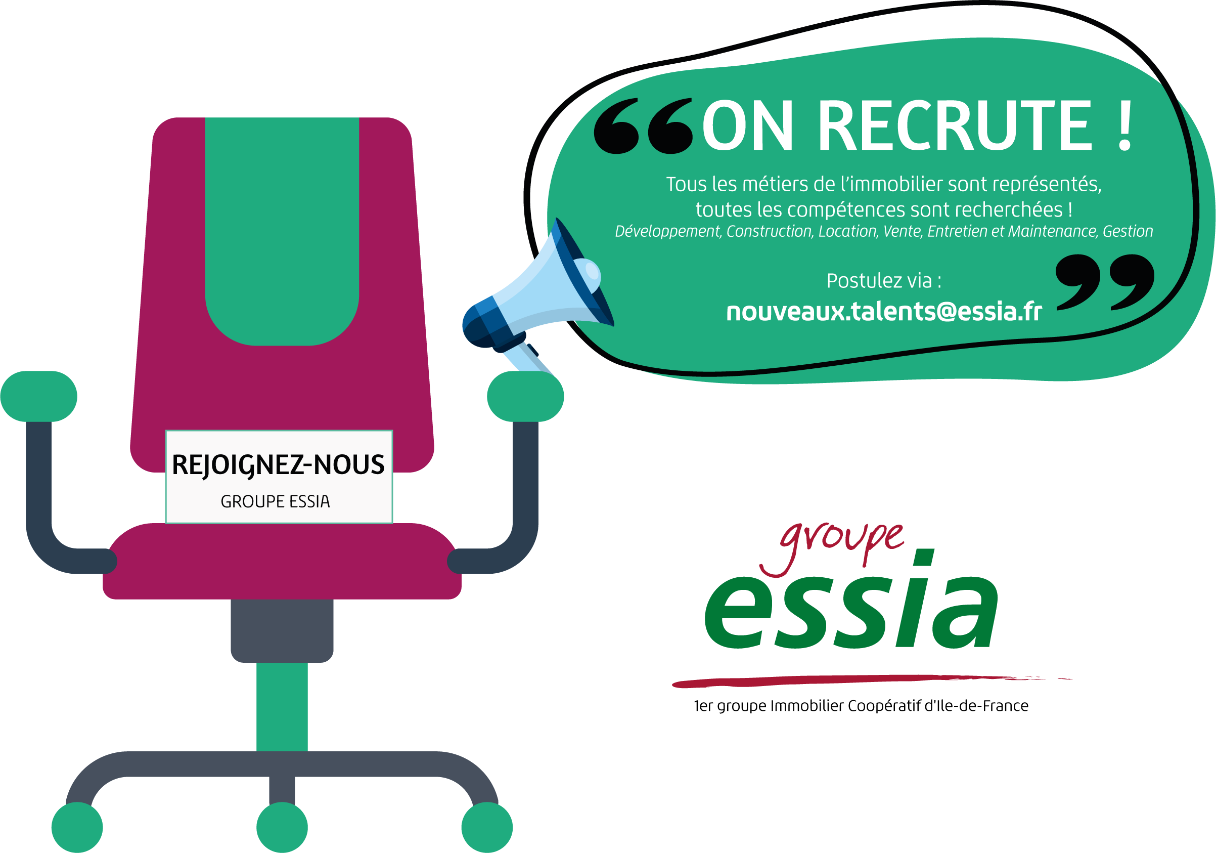 Espace recrutement du Groupe Essia dans l'Essonne